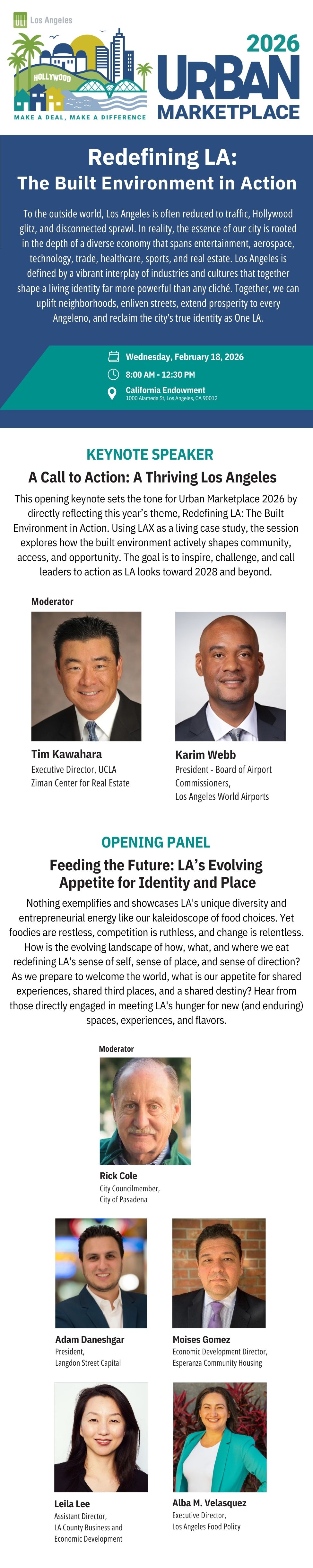 ULI Los Angeles: Urban Marketplace 2026 - Redefining LA: The Built ...